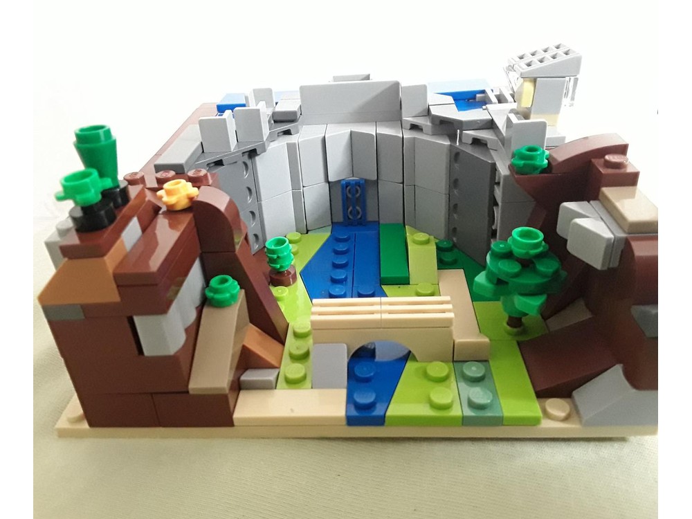 LEGO MOC Dam Diorama by LegoOri | Rebrickable - Build with LEGO