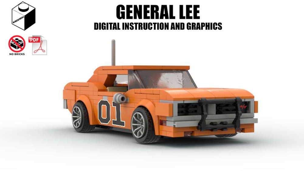 LEGO MOC General Lee by M4rchino84 | Rebrickable - Build with LEGO