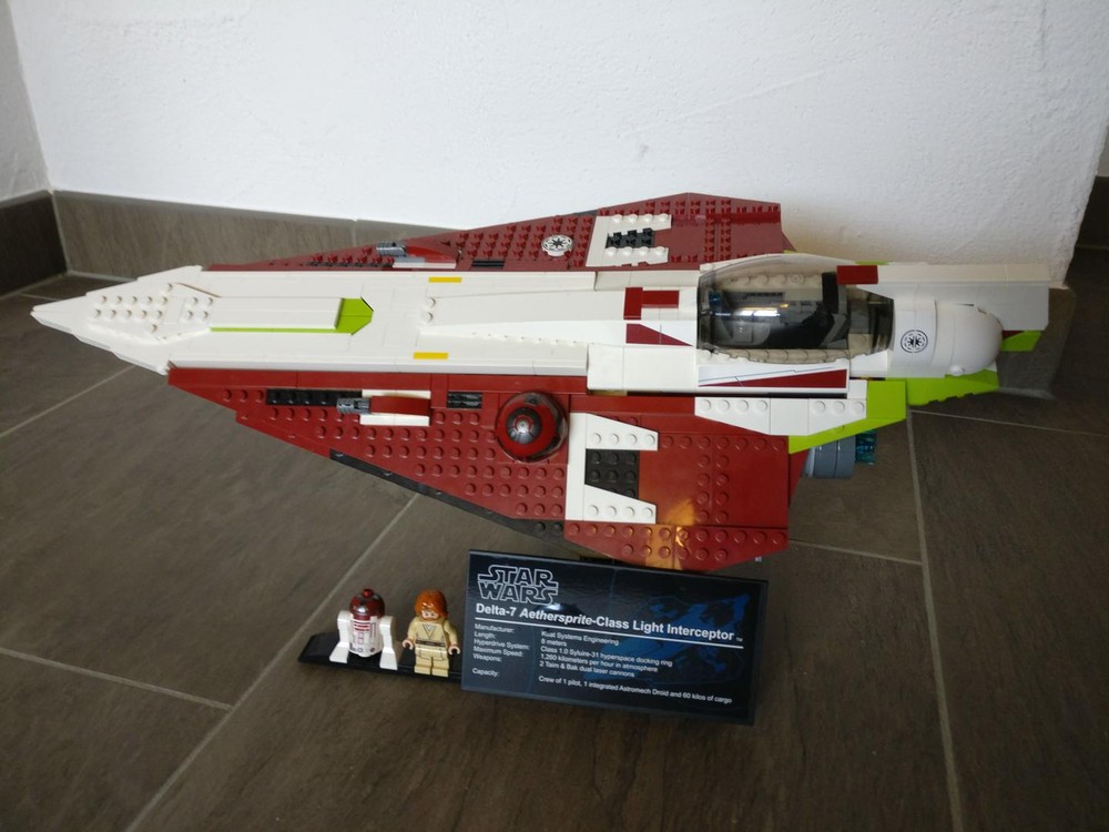 LEGO MOC Display stand for UCS 10215 (Obi-Wan Starfighter) by BrickBob ...