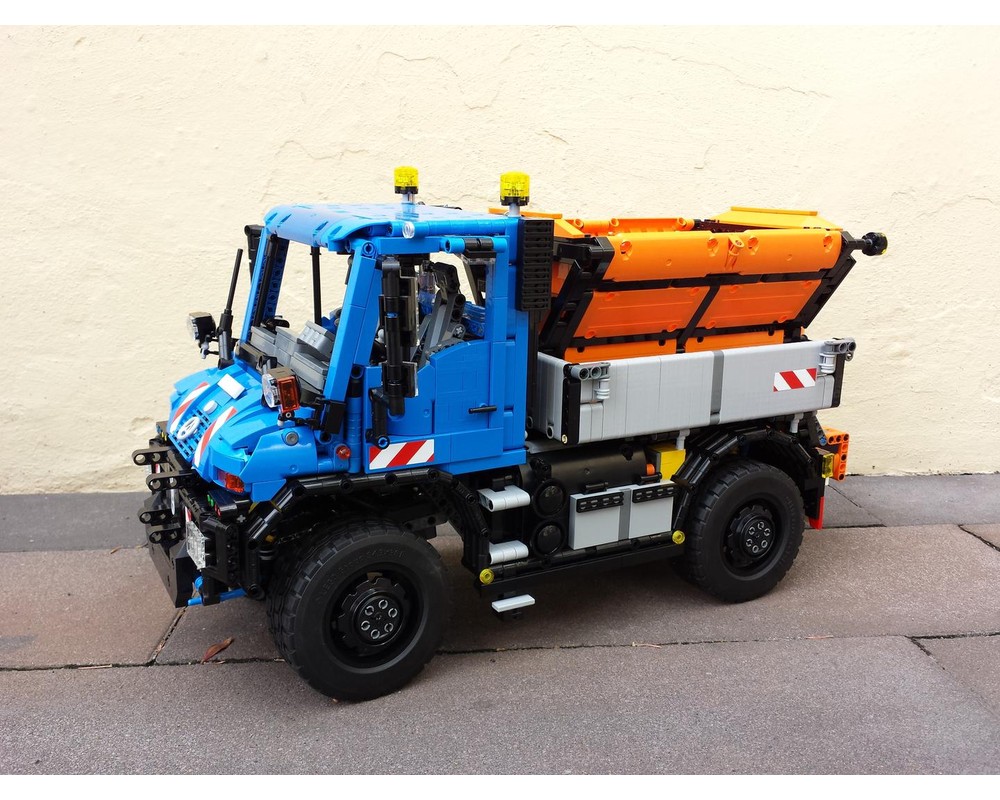 LEGO MOC Unimog Attachment (#8110): Grit Box with Spreader by Stefan ...