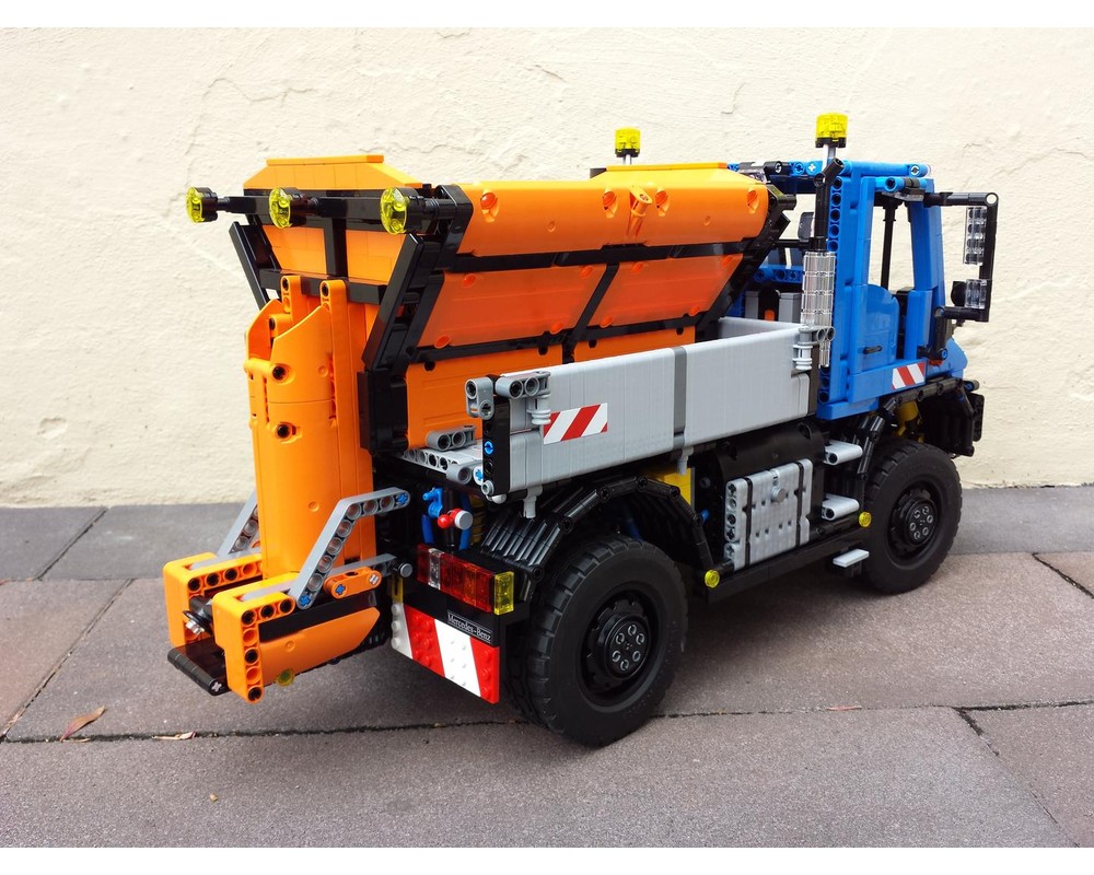 LEGO MOC Unimog Attachment (#8110): Grit Box with Spreader by Stefan ...