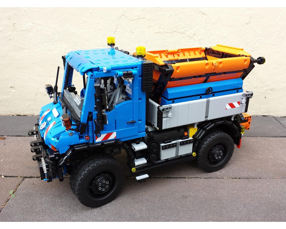 LEGO MOC Unimog Attachment (#8110): Grit Box with Spreader by Stefan ...