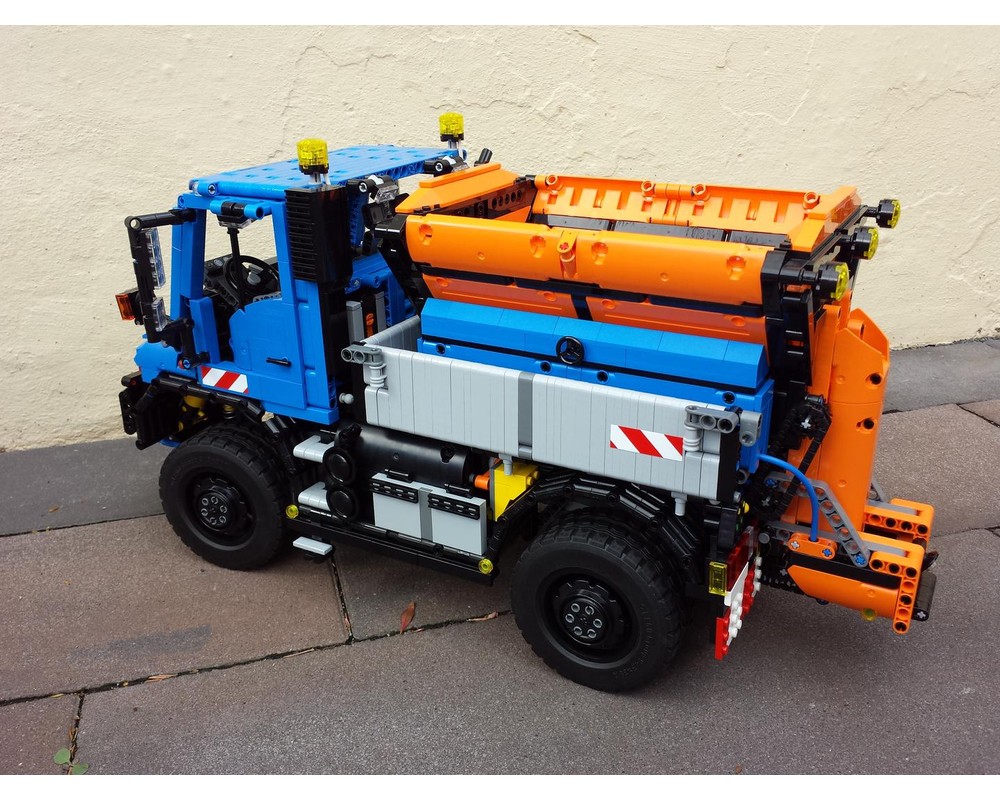 LEGO MOC Unimog Attachment (#8110): Grit Box with Spreader by Stefan ...
