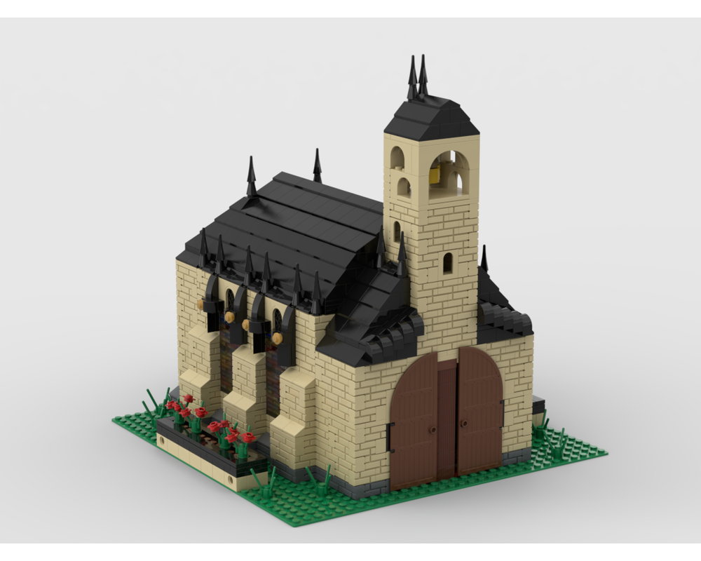 LEGO MOC Modular Church by gabizon | Rebrickable - Build with LEGO