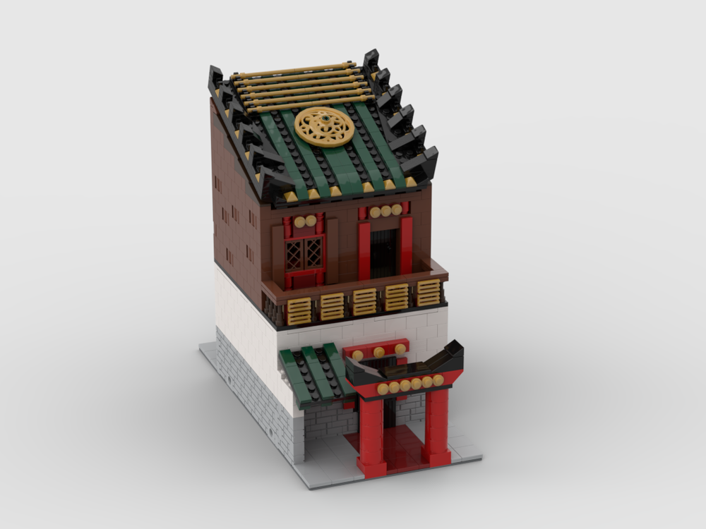 LEGO MOC Modular Chinese House by gabizon | Rebrickable - Build with LEGO