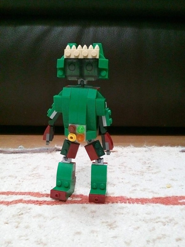 LEGO MOC Green robot by mic8per | Rebrickable - Build with LEGO