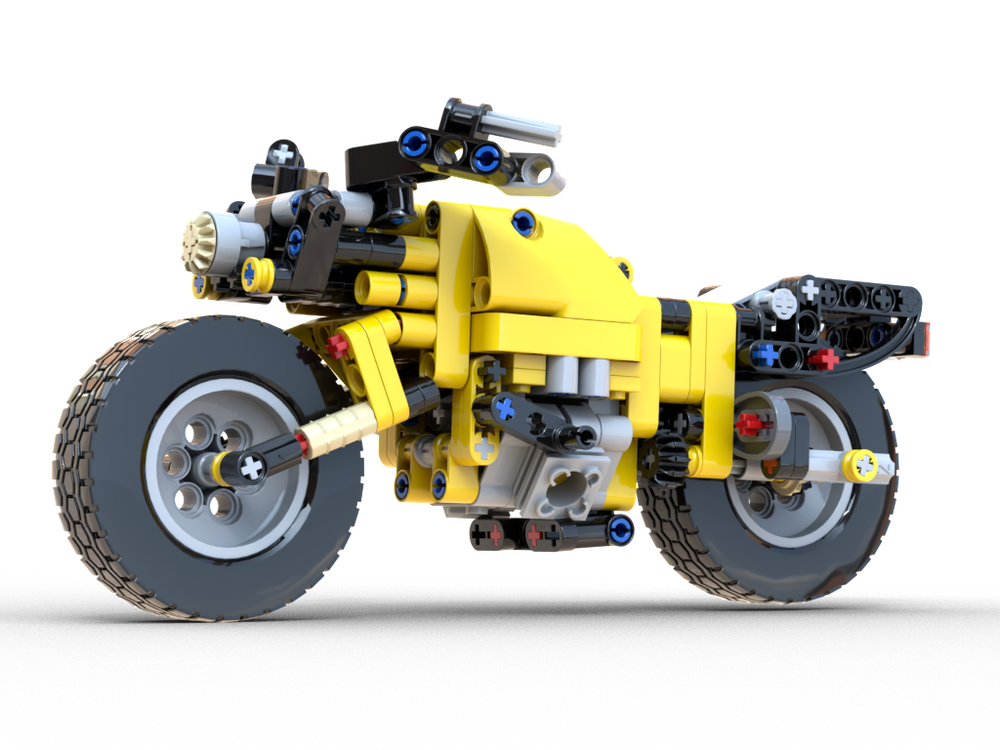 LEGO MOC Motorcycle (42009 M Model) by slegach | Rebrickable - Build ...
