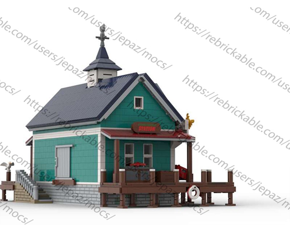 LEGO MOC Seafood Market - Turquoise by jepaz | Rebrickable - Build with ...