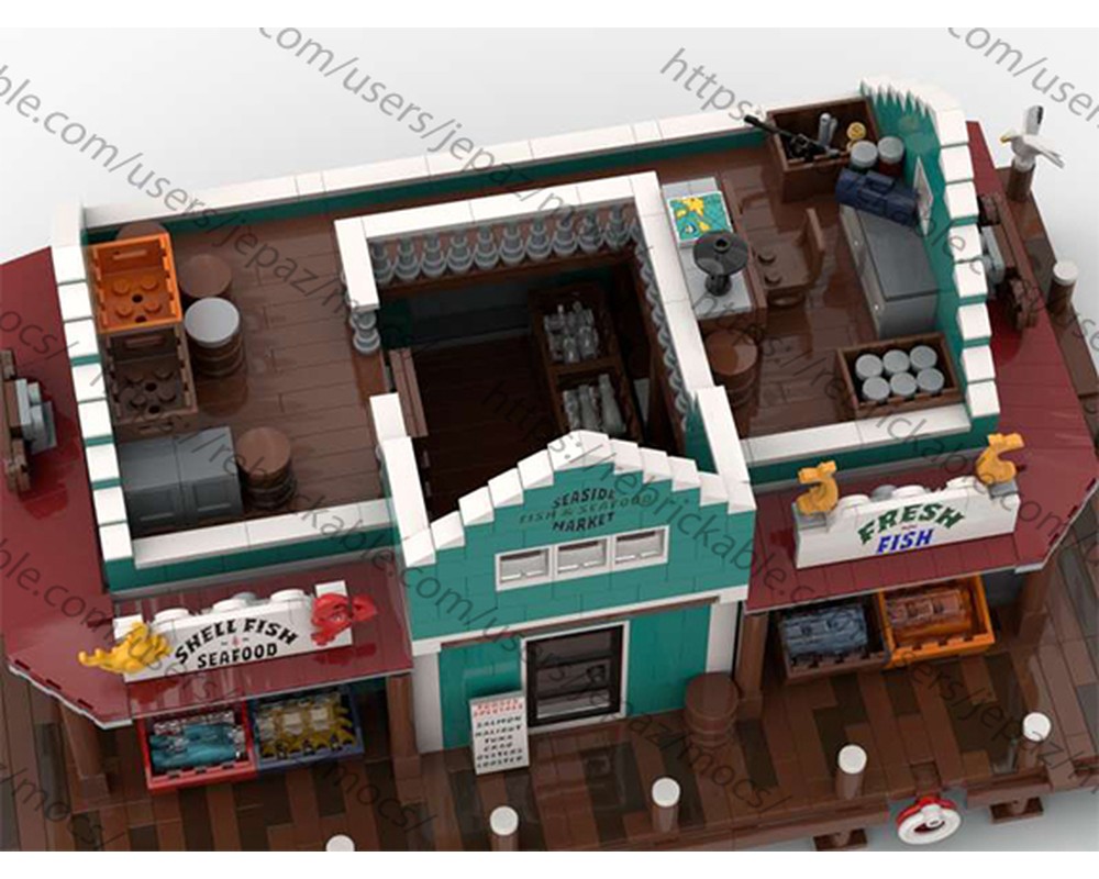 LEGO MOC Seafood Market - Turquoise by jepaz | Rebrickable - Build with ...