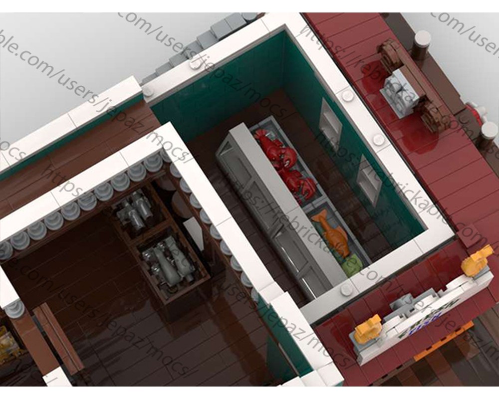 LEGO MOC Seafood Market - Turquoise by jepaz | Rebrickable - Build with ...