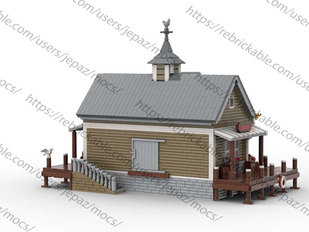 LEGO MOC Seafood Market - Dark Tan by jepaz | Rebrickable - Build with LEGO