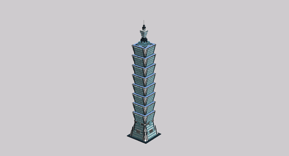 LEGO MOC Taipei 101 by Frankenstein- | Rebrickable - Build with LEGO