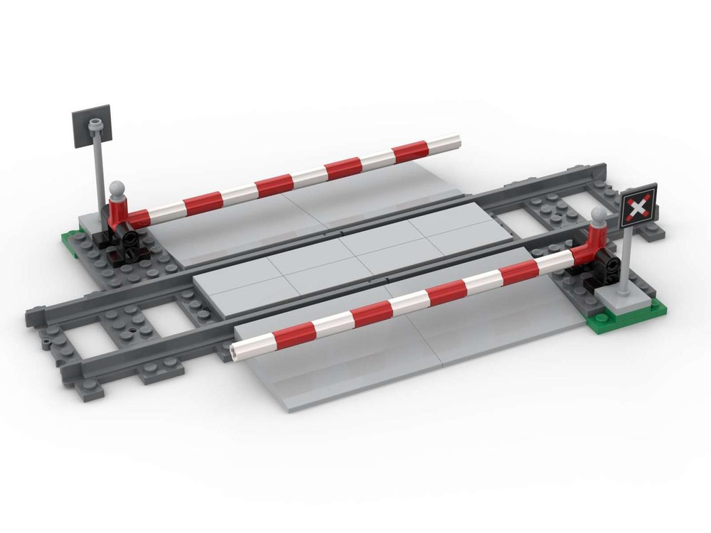 LEGO MOC Train level crossing with barrier by Brickmania.hu ...