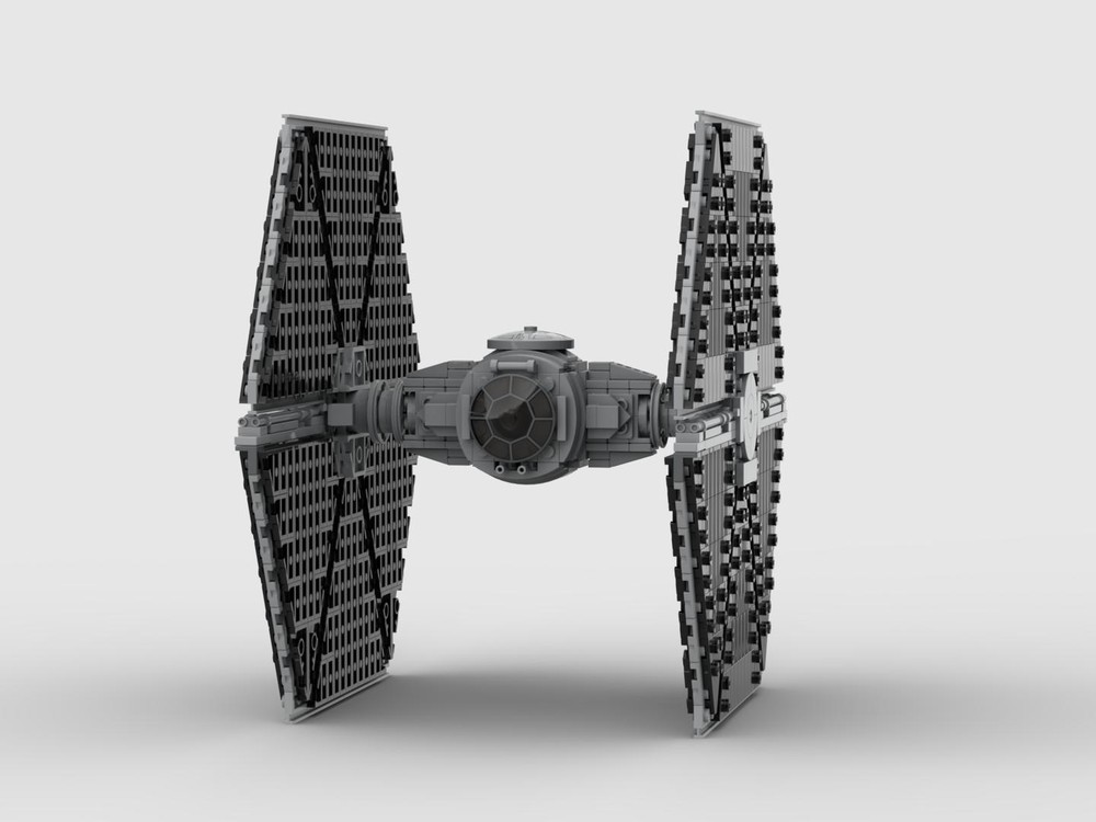 Lego Moc Tie Ln Minifig Scale By Dujk Rebrickable Build With Lego