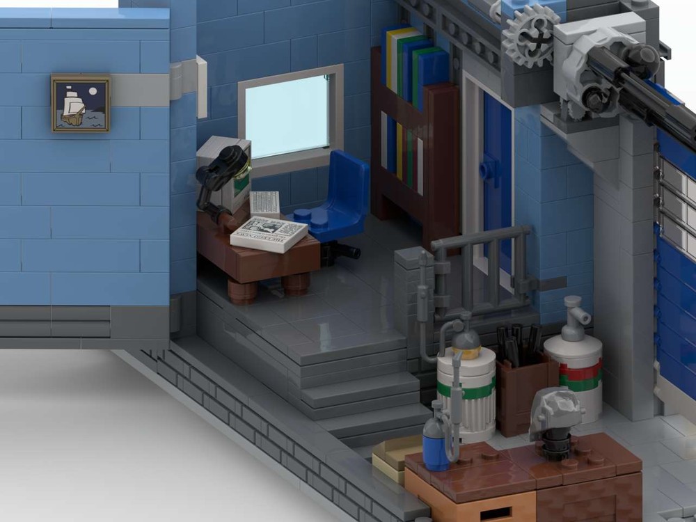 LEGO MOC Harbour Storage Shed / Train Shed / Industrial Warehouse ...