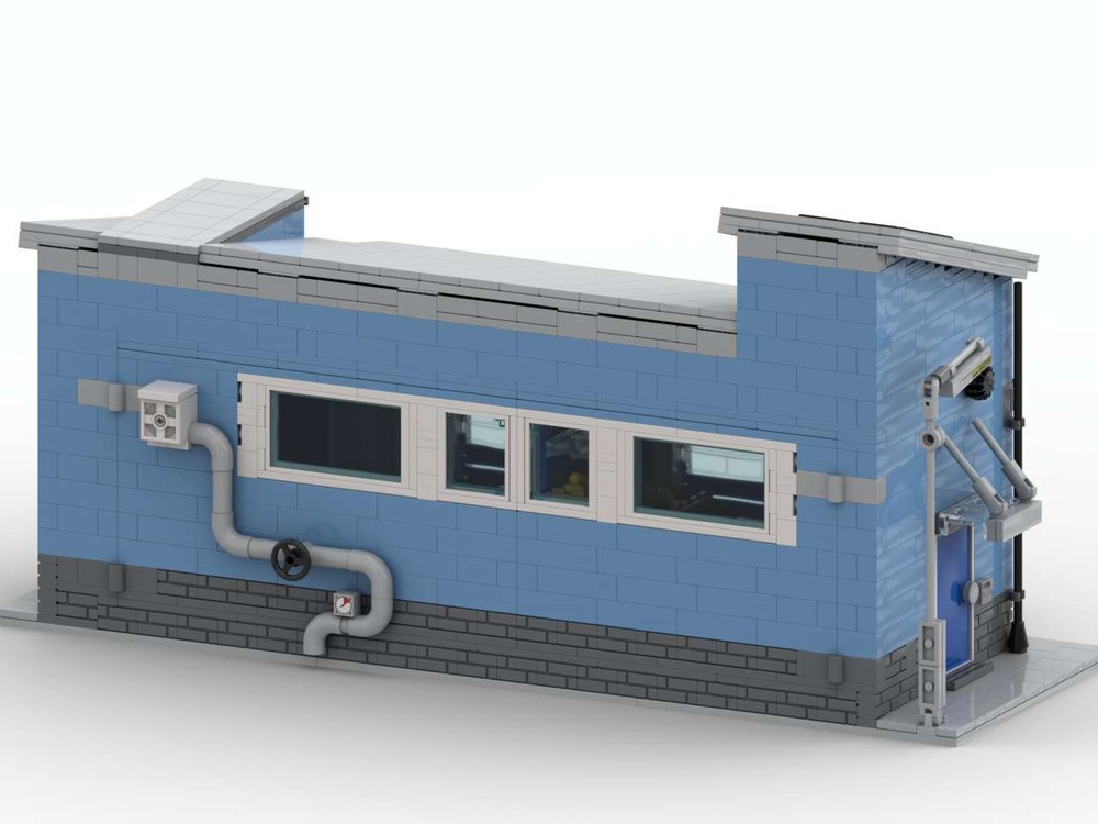 LEGO MOC Harbour Storage Shed / Train Shed / Industrial Warehouse ...