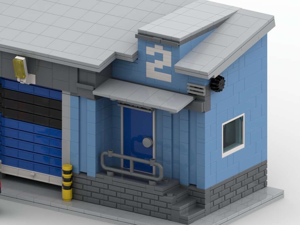 LEGO MOC Harbour Storage Shed / Train Shed / Industrial Warehouse ...