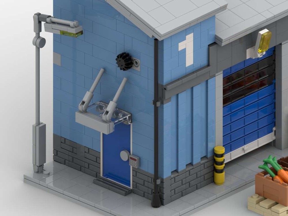 LEGO MOC Harbour Storage Shed / Train Shed / Industrial Warehouse ...