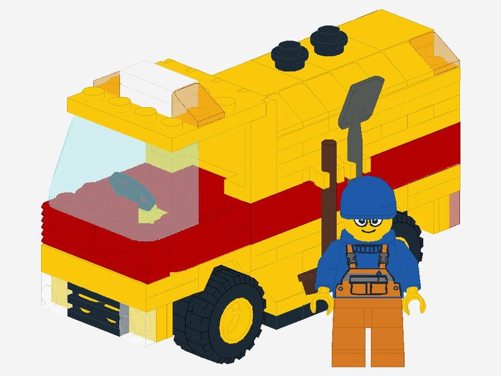 Lego Moc Street Sweeper By Antarctica Rebrickable Build With Lego