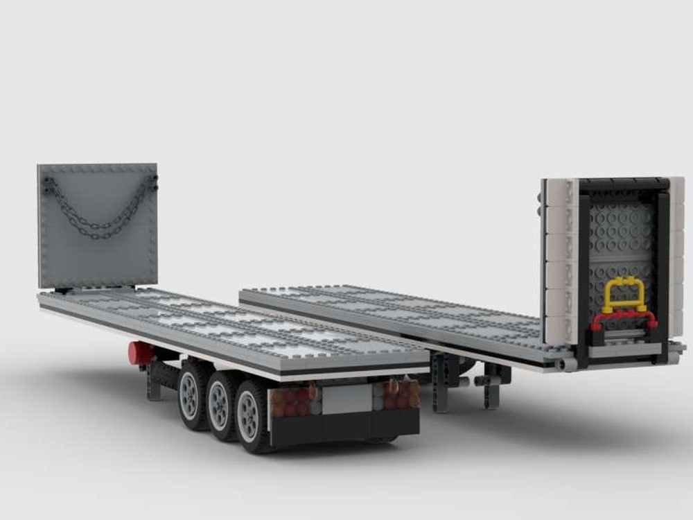 LEGO MOC Flatbed semitrailer by MartiN79NespoR | Rebrickable - Build ...