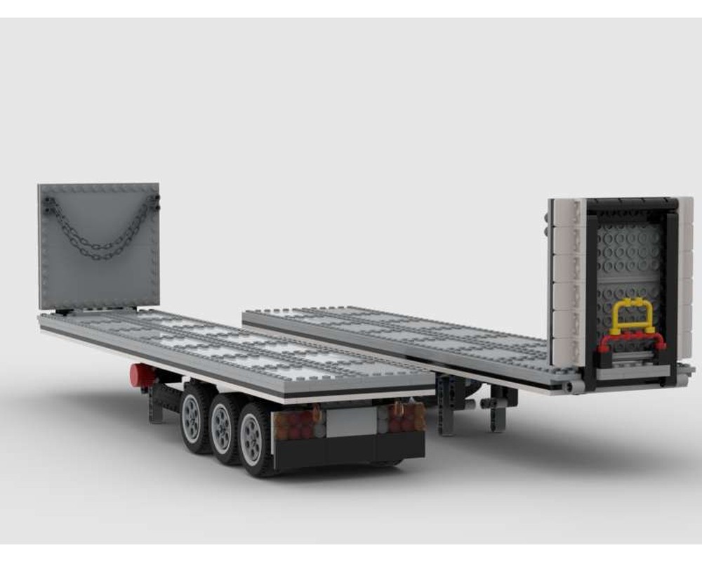LEGO MOC Flatbed semitrailer by MartiN79NespoR | Rebrickable - Build ...