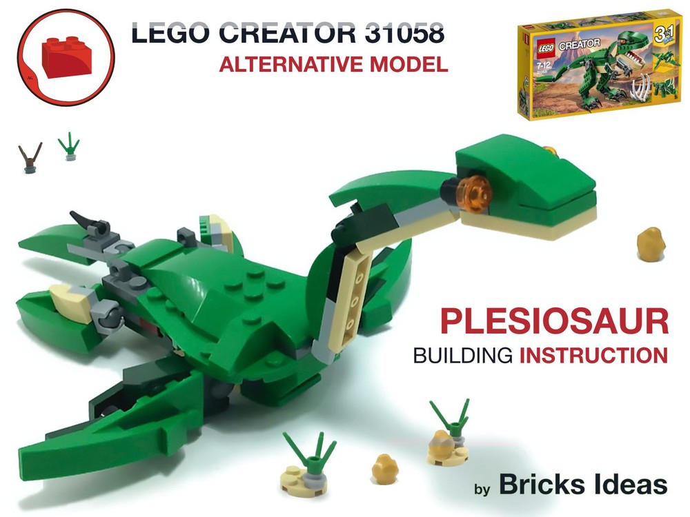 LEGO MOC Dinosaur Nessy or Plesiosaur from Lego 31058 by Bricks Ideas ...