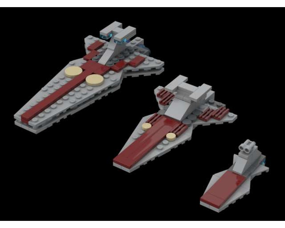 LEGO MOC-37137 3 Venator-Class Republic Attack Cruisers (Star Wars 2020 ...