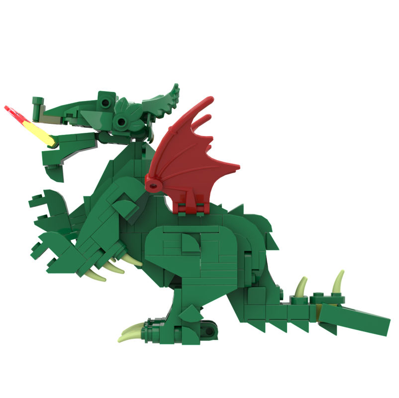 LEGO MOC Classic Castle Dragon - Brick Built part 6129c02 by Dream ...