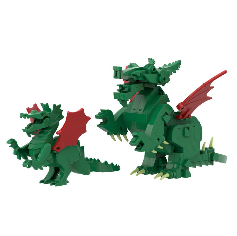 LEGO MOC Classic Castle Dragon - Brick Built part 6129c02 by Dream ...