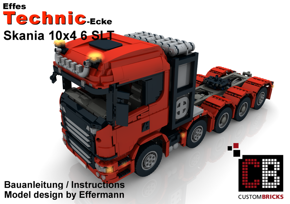 LEGO MOC Custom RC 10x4 6 SLT Truck / Red by CustomBricks.de ...