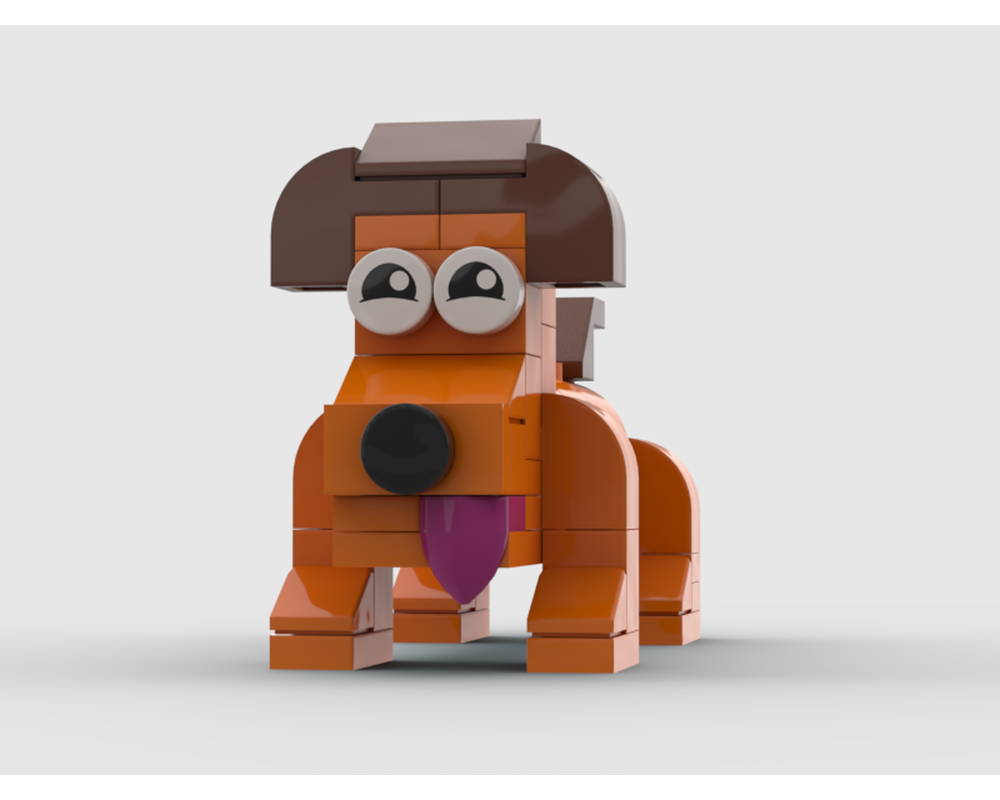 LEGO MOC Weiner Dog by MuGo_Gonzalez | Rebrickable - Build with LEGO
