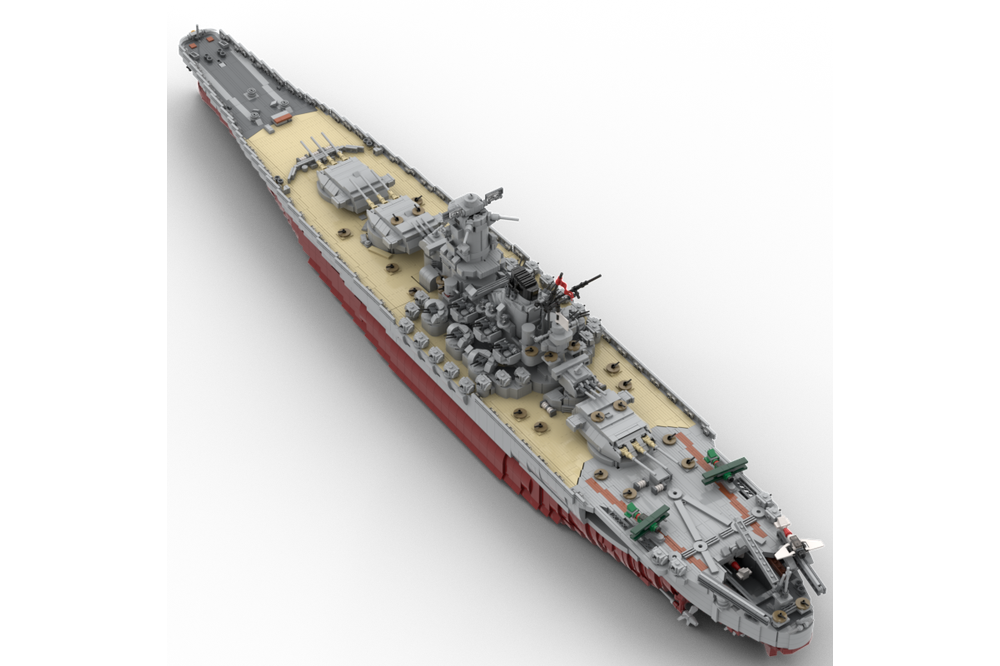 LEGO MOC IJN Yamato 1:200 by rad0lf | Rebrickable - Build with LEGO