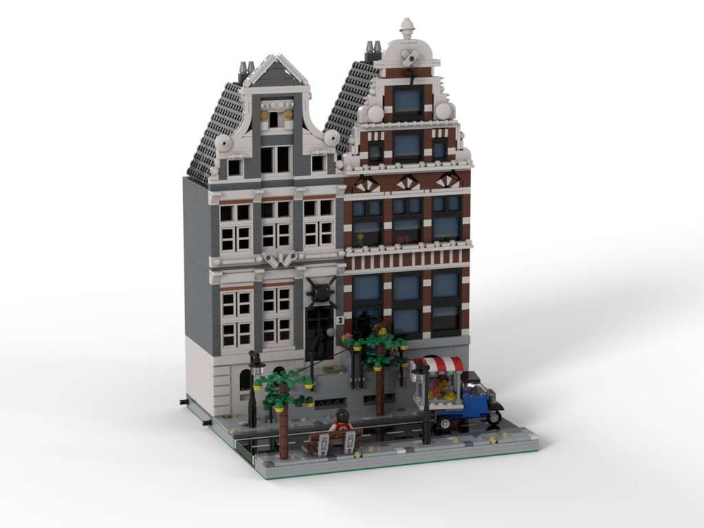 Lego Moc Modular Gray And Brown By Tavernellos Rebrickable Build With