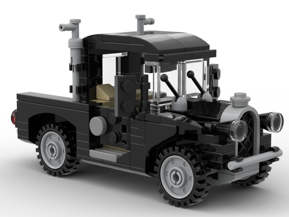 Lego Moc Vintage Pickup Truck By Veyniac Rebrickable Build With Lego
