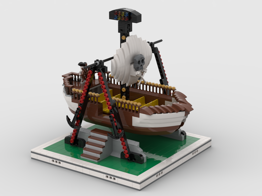 Lego Moc Pirate Ship For Modular Amusement Park By Gabizon