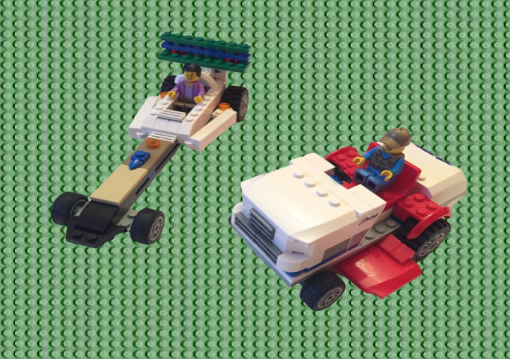 LEGO MOC 60182 Ride-on Mower & Dragster by Weegordon | Rebrickable ...