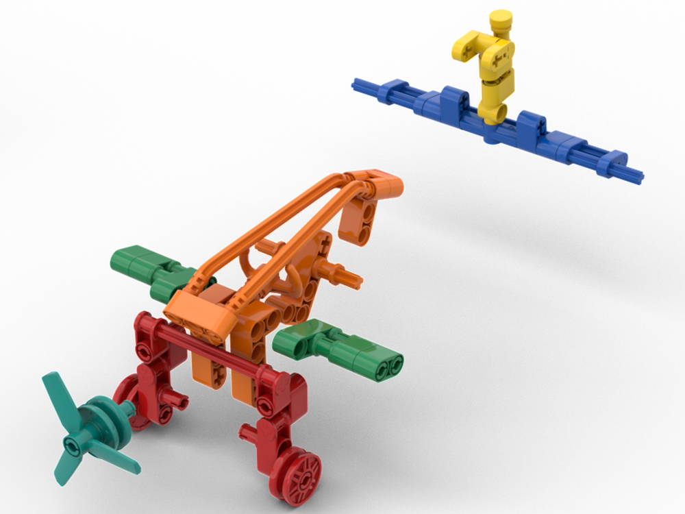 LEGO MOC Black technic Plane by Gerhard | Rebrickable - Build with LEGO