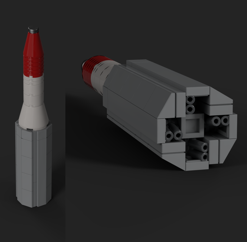 LEGO MOC black arrow (lipstick rocket) 1:82 scale by silentdawn03 ...