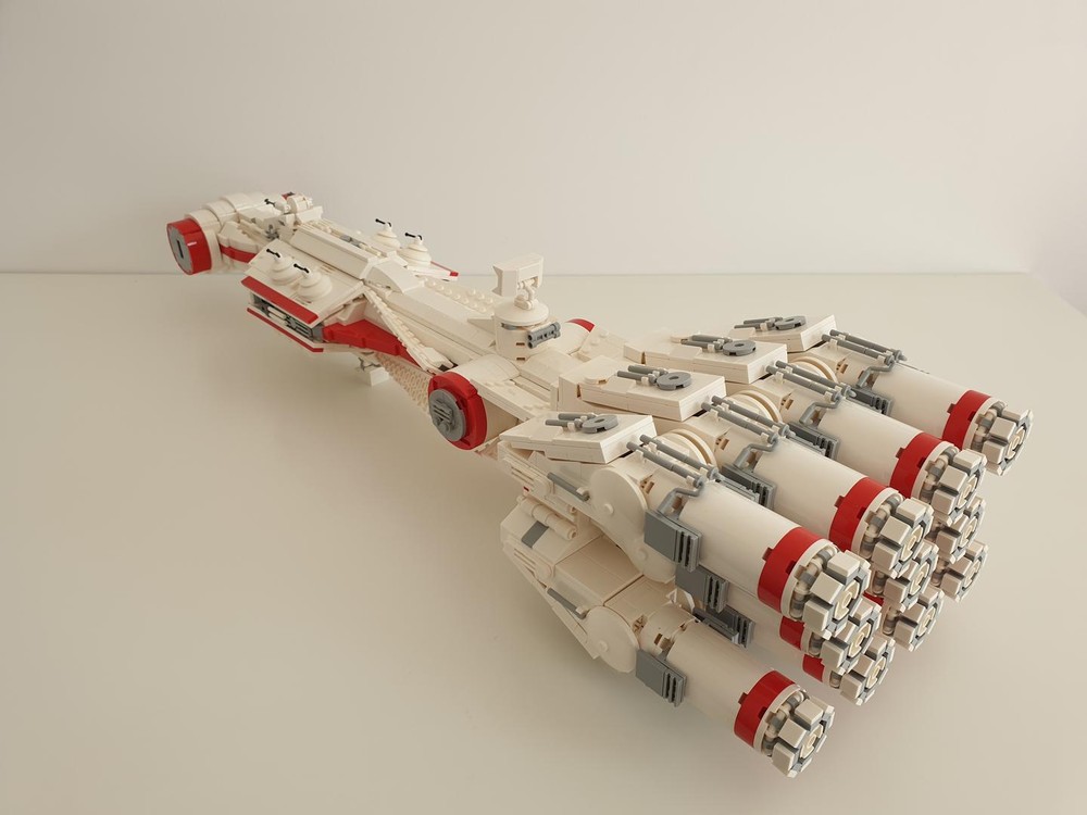 LEGO MOC Corellian corvette CR90 by Mechael | Rebrickable - Build with LEGO