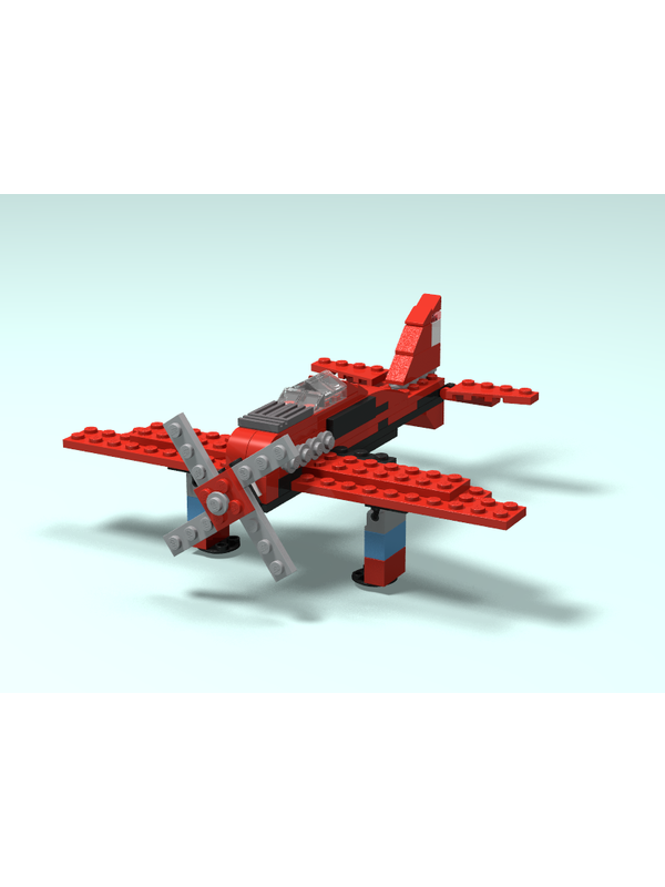 LEGO MOC 5867 Propeller plane by easyfly | Rebrickable - Build with LEGO