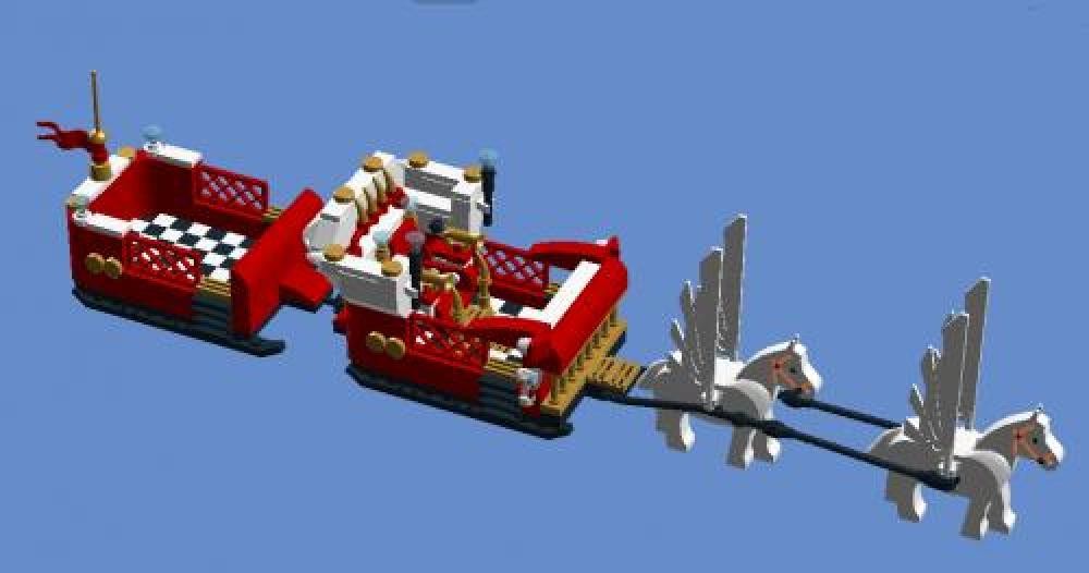 LEGO MOC Santa's Sleigh by JHWALSHE | Rebrickable - Build with LEGO