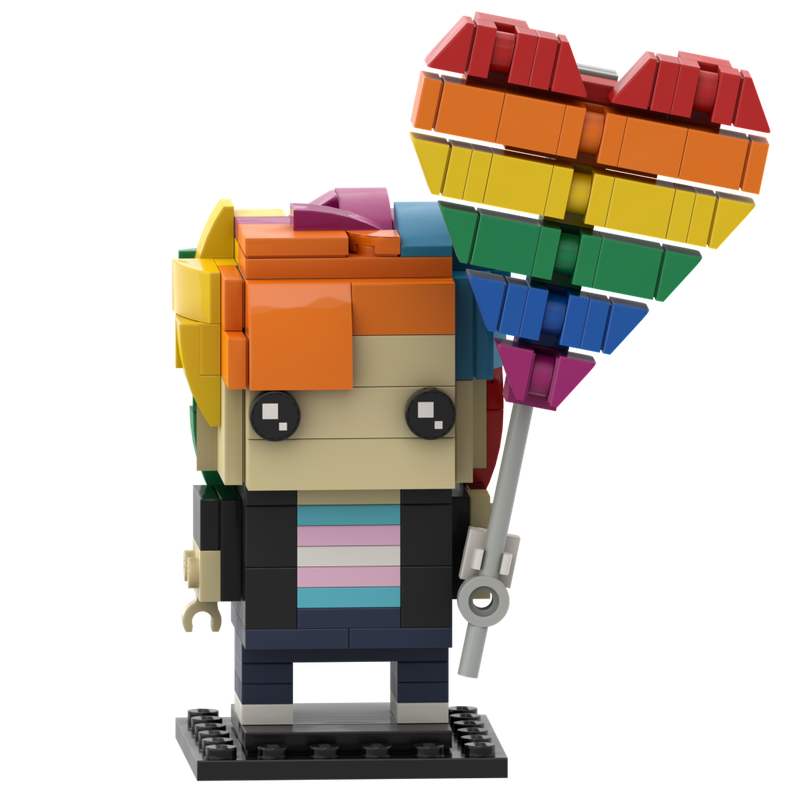Lego Moc Brickheadz Pride By Monkzize Rebrickable Build With Lego