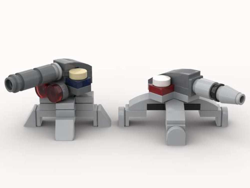 LEGO MOC Micro Separatist Proton Cannon & Micro Republic AV-7 Anti ...