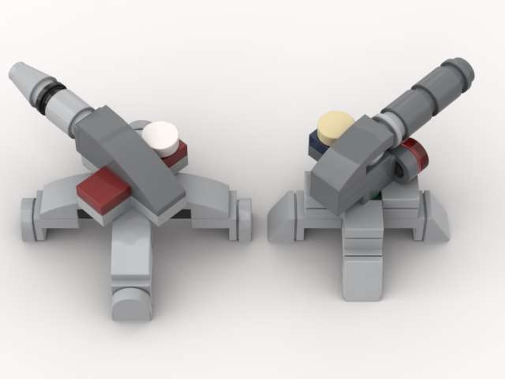 LEGO MOC Micro Separatist Proton Cannon & Micro Republic AV-7 Anti ...