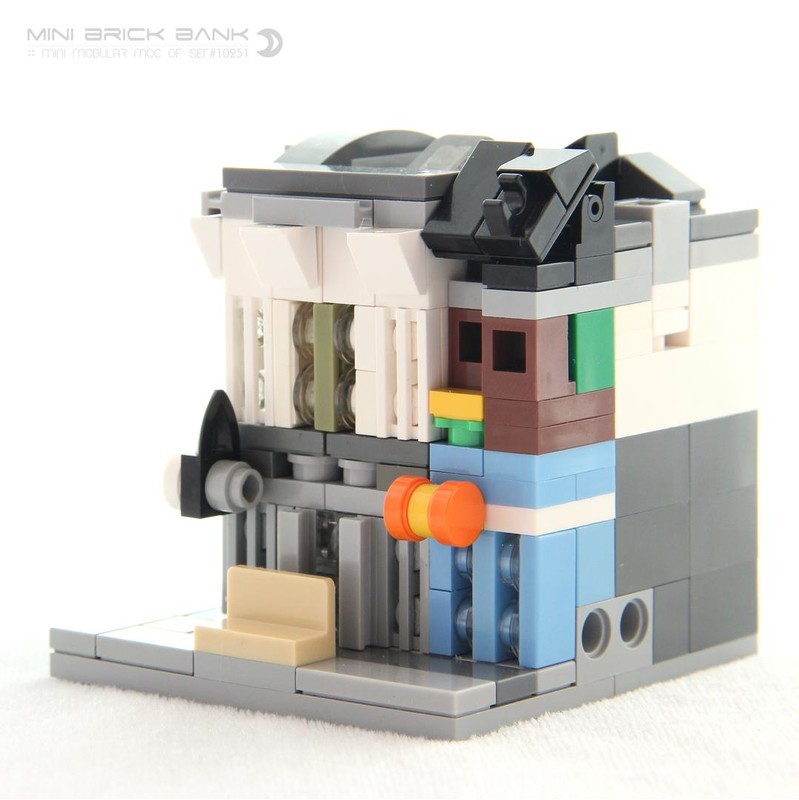 LEGO MOC Mini Modular of 10251 Brick Bank by dvdliu | Rebrickable ...