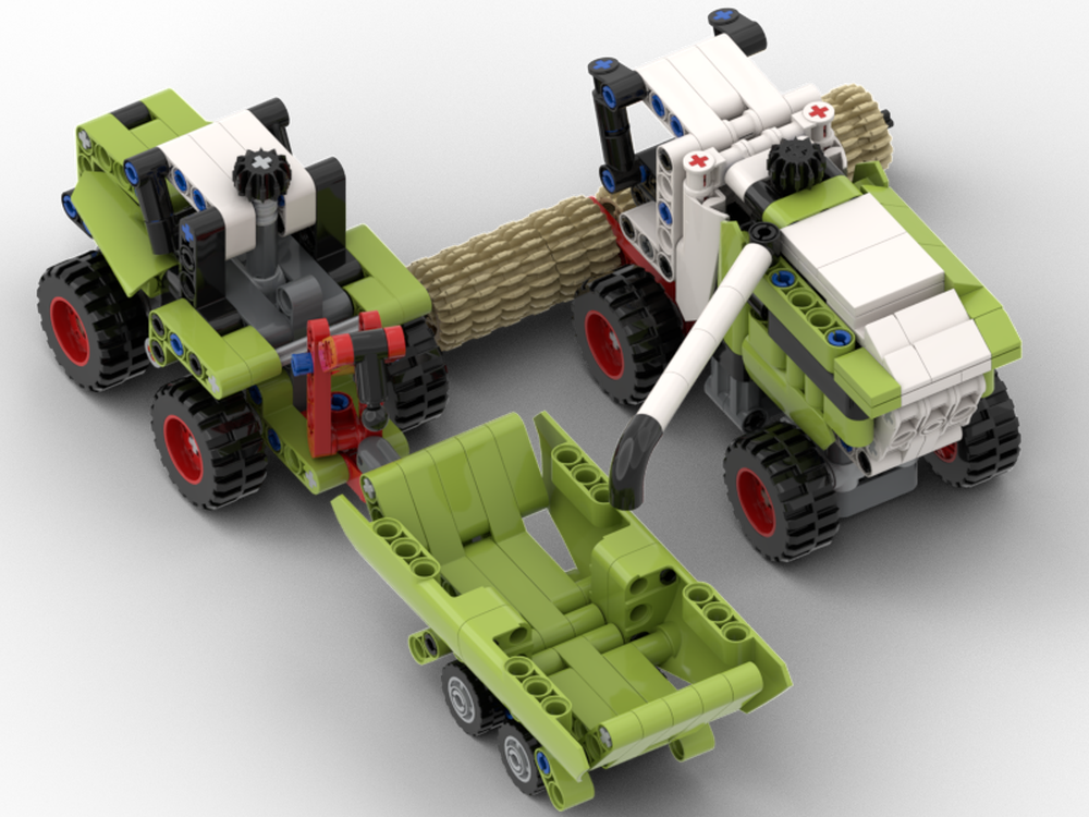 LEGO MOC Claas Harvester Convoy by Gerhard | Rebrickable - Build with LEGO