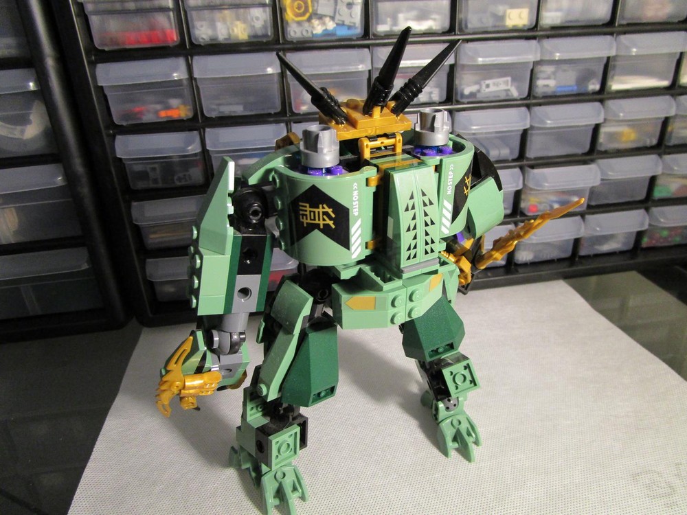 LEGO MOC Green Dragon Mech Alt Build by beezysmeezy | Rebrickable ...