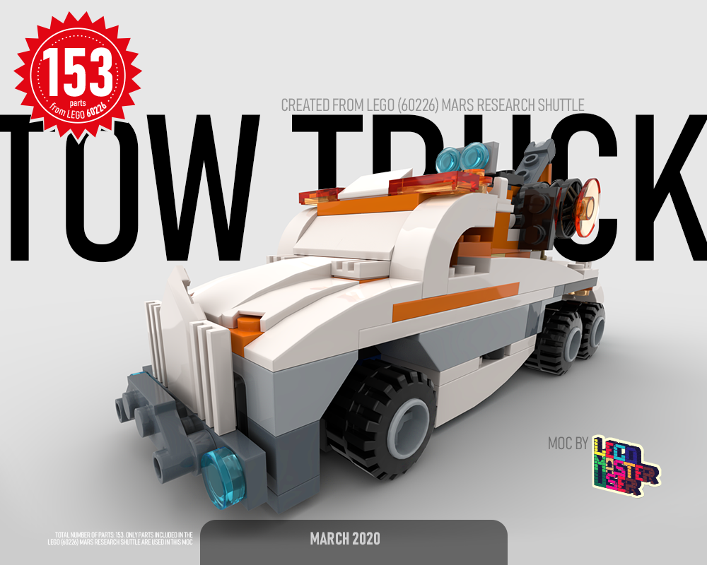Lego Moc Tow Truck By Legomasteruser Rebrickable Build With Lego