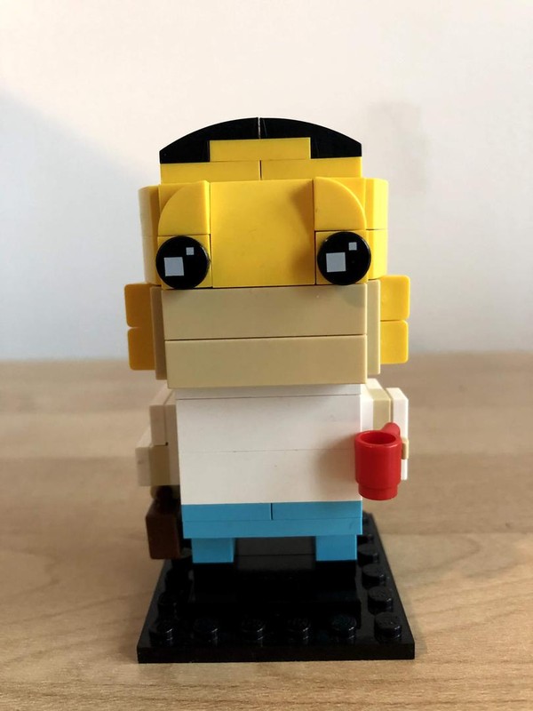 LEGO MOC Homer Simpson by Andry94 | Rebrickable - Build with LEGO