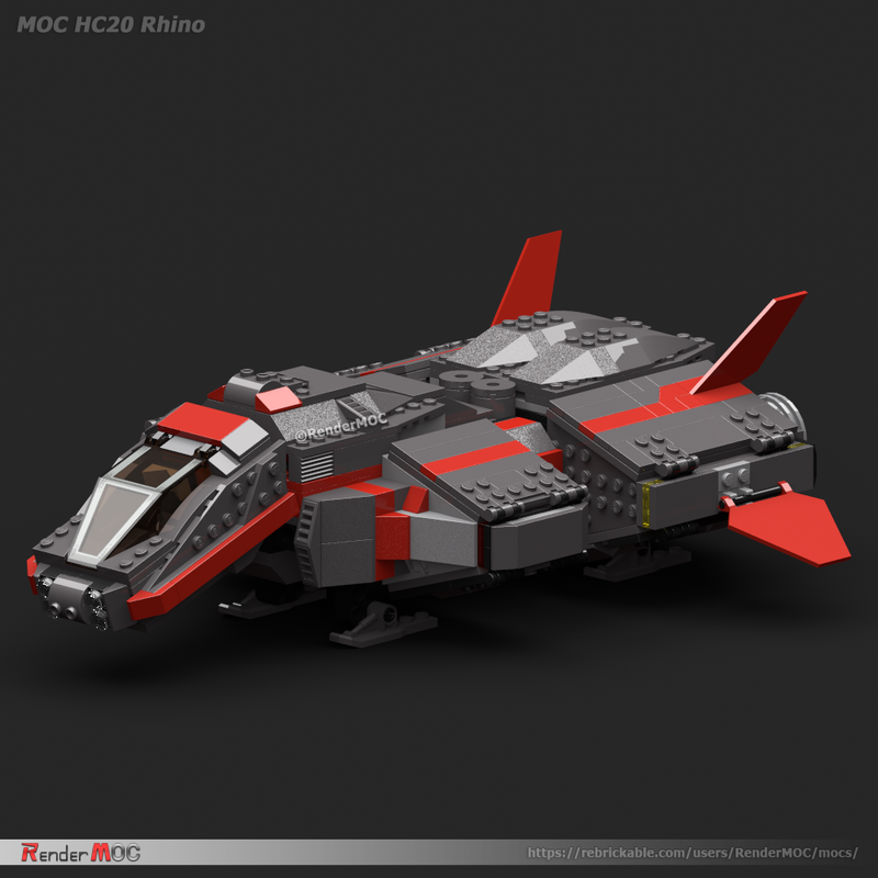 LEGO MOC MOC HC20 Rhino by RenderMOC | Rebrickable - Build with LEGO